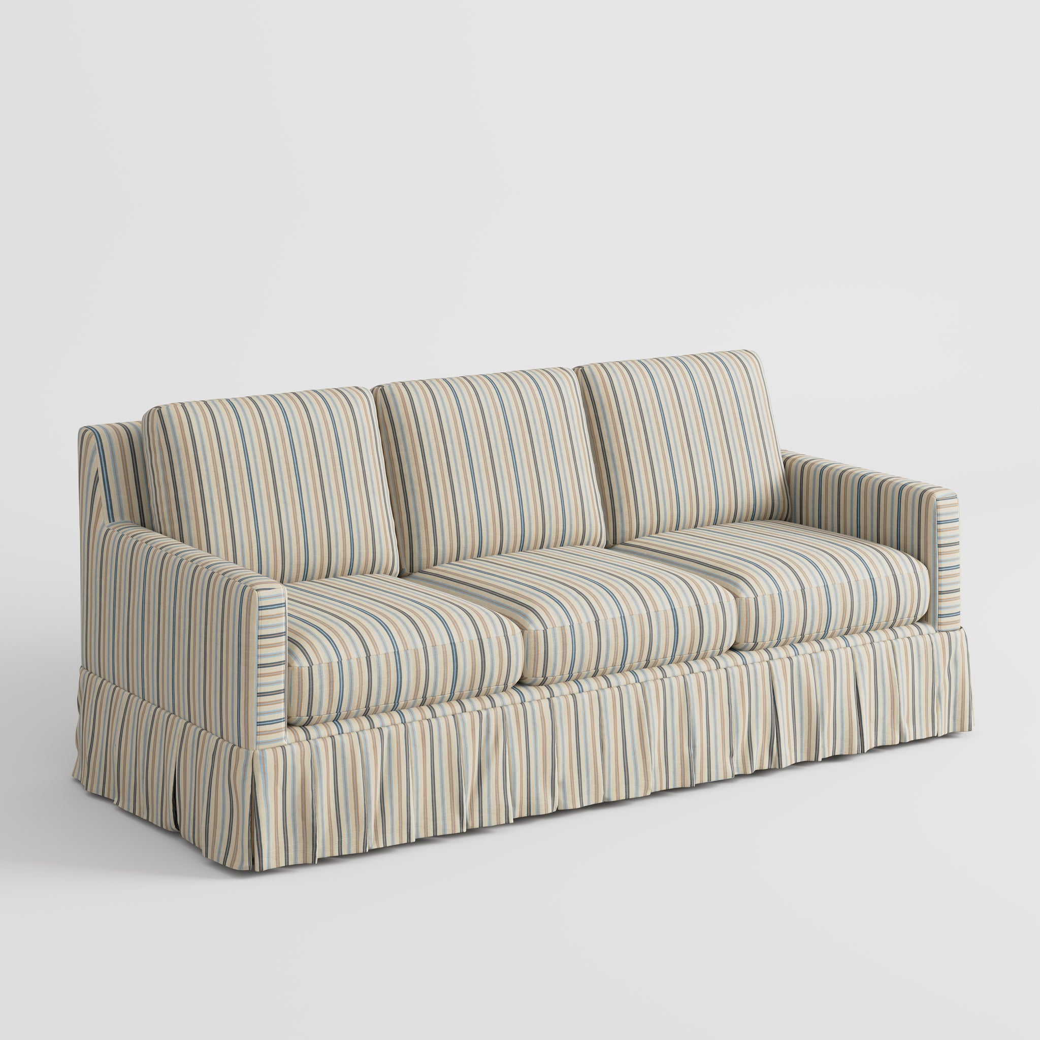 Minimalist Stylish Detachable Striped and Checkered Pattern Sofa