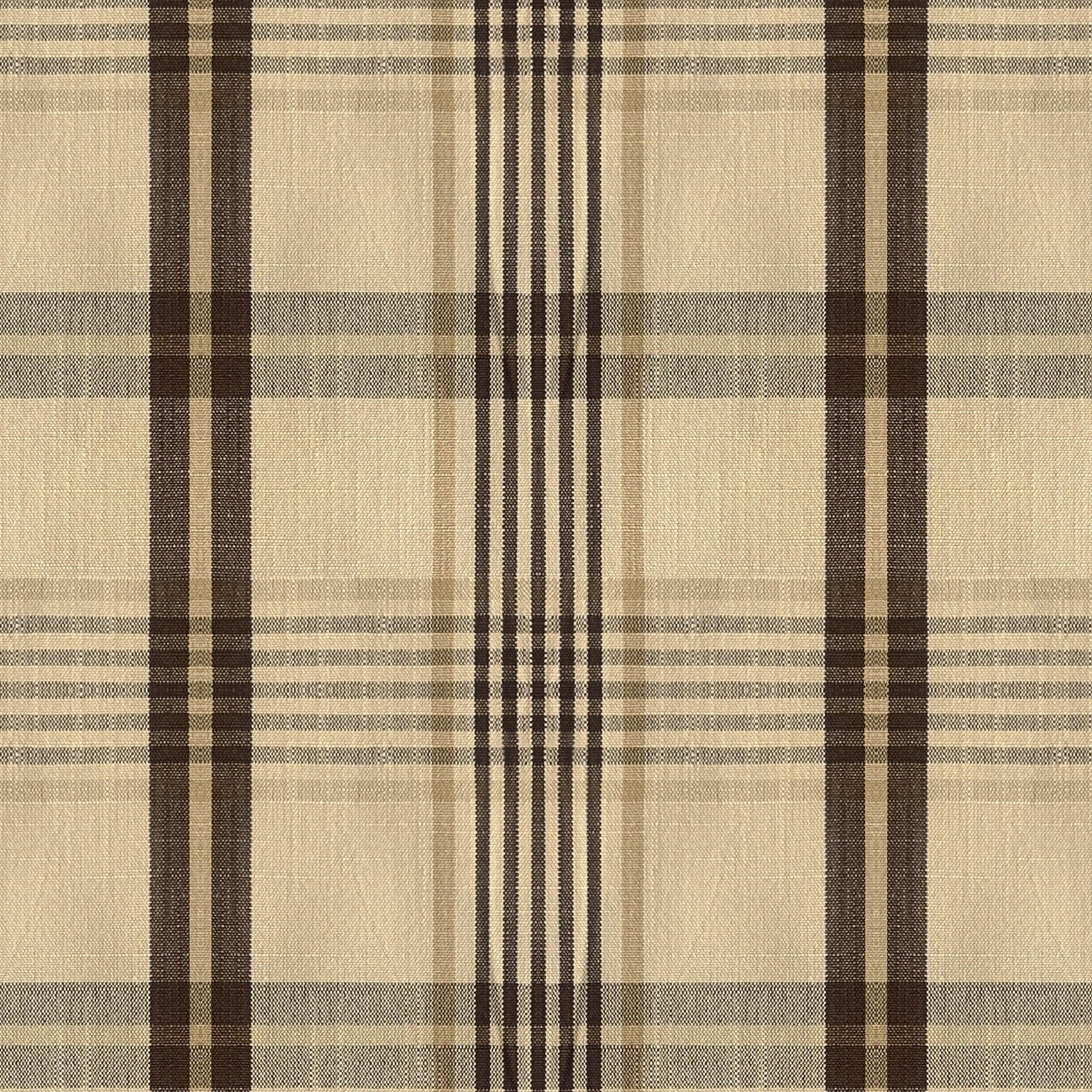 Mid-weight Plaid Fabric Cotton, Beige Taupe, AR460042